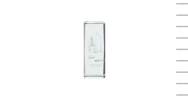 Cubo Cristal Aparição 5*2 cm | Selecções de Fátima - Artigos Religiosos